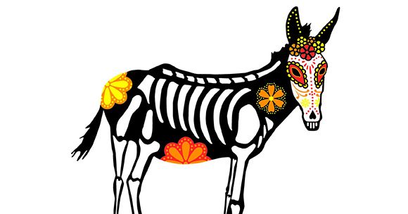 Ghost Donkey Day of the Dead Party
