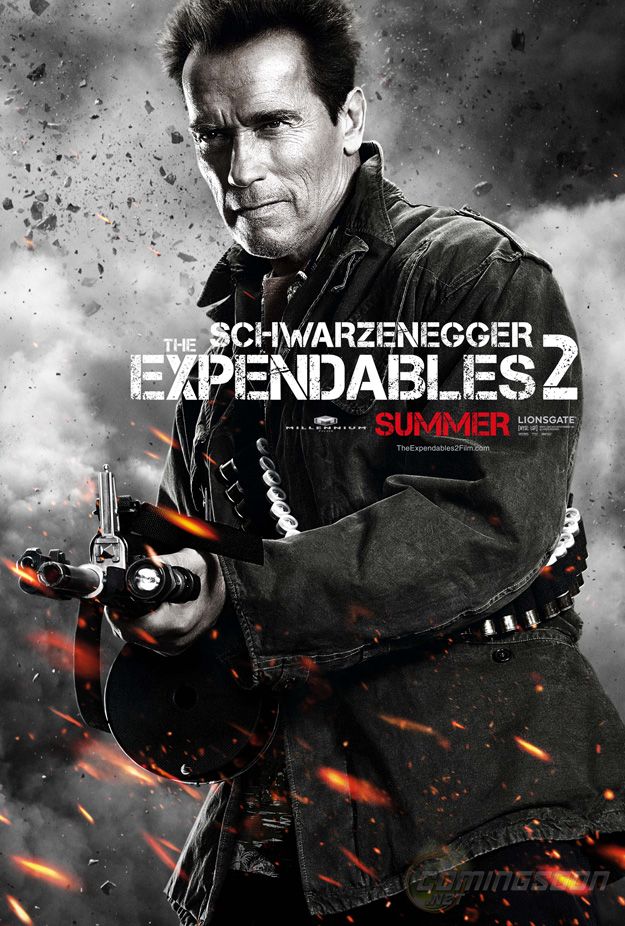 See New Posters for Expendables 2, Featuring Arnold Schwarzenegger ...