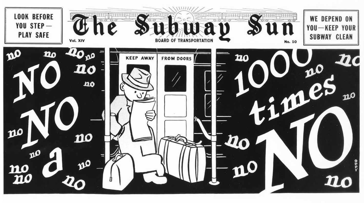 See Vintage Manspreading Ads and More From the ’40s and ’50s Subway ...