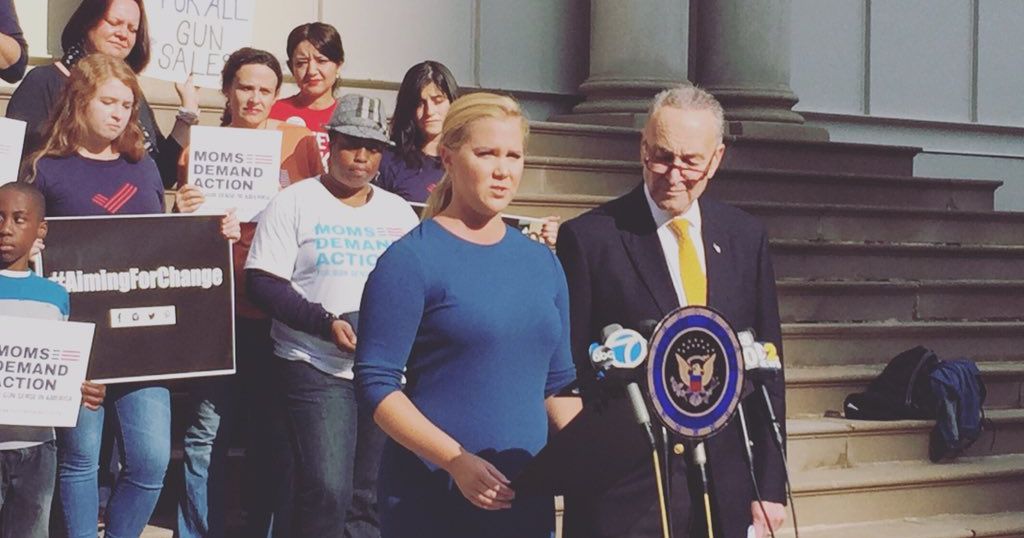 Amy Schumer and Senator Schumer Team Up Against Guns