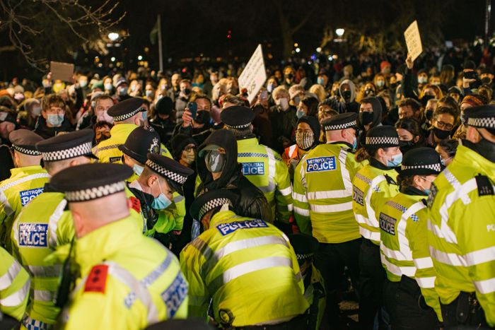 Police Violently Broke Up a Vigil for Sarah Everard: PHOTOS