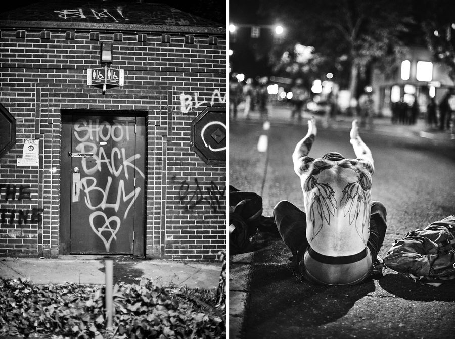 Photographs: Protests in Portland, OR, and Police Violence