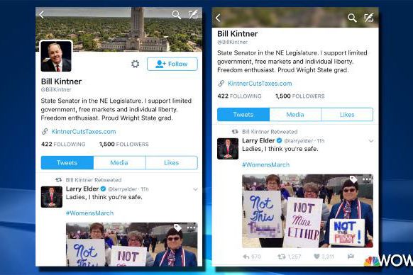 Nebraska Lawmaker Resigns Over Offensive Women’s March Tweet