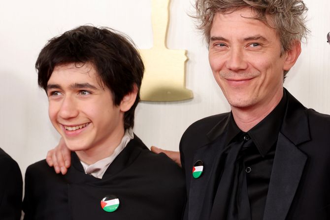 Why Oscars Attendees Wore Pins to Call for Gaza Ceasefire