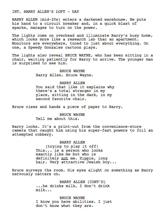 Read the Funny Justice League Scene That Introduces The Flash