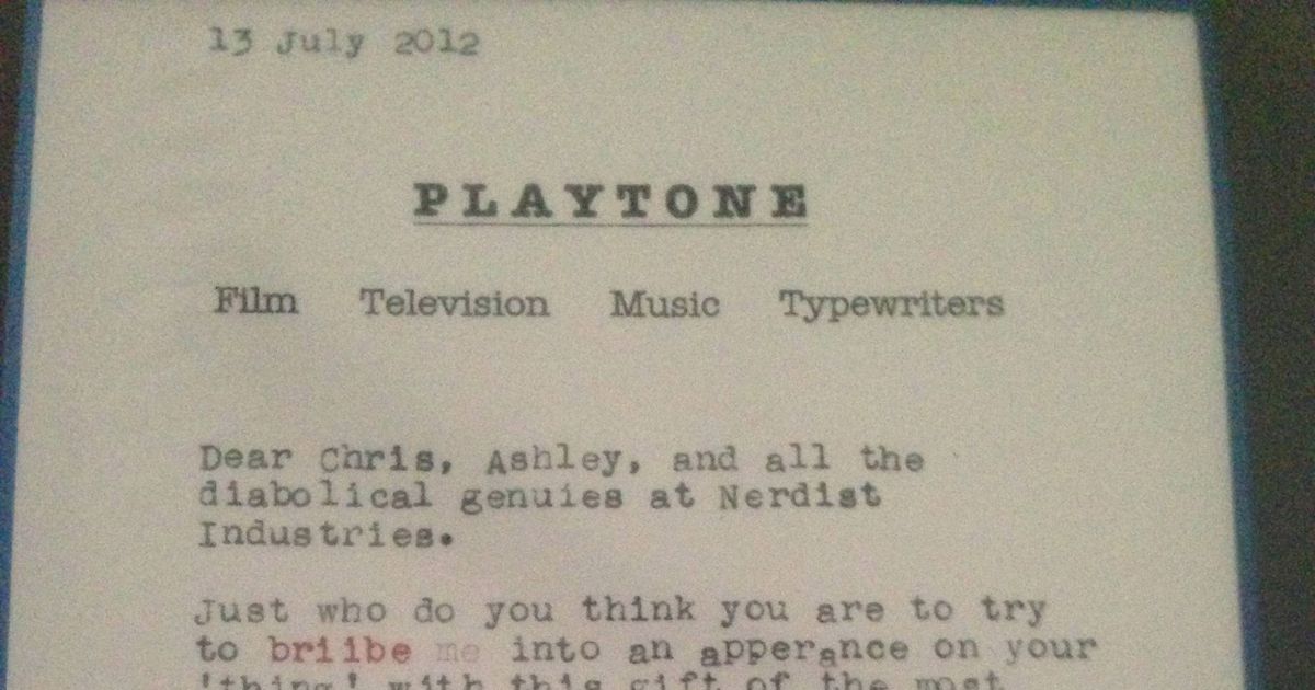 What Happens When You Send Tom Hanks a Typewriter and Ask Him to Be on ...