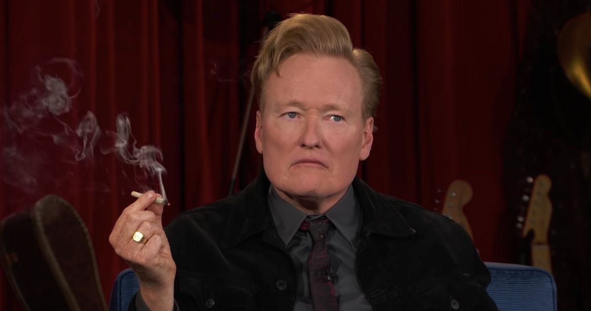 Watch Conan and Seth Rogen Smoke Weed on Conan on TBS