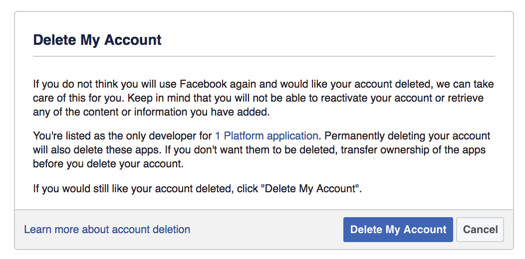 How to Delete Facebook, Permanently