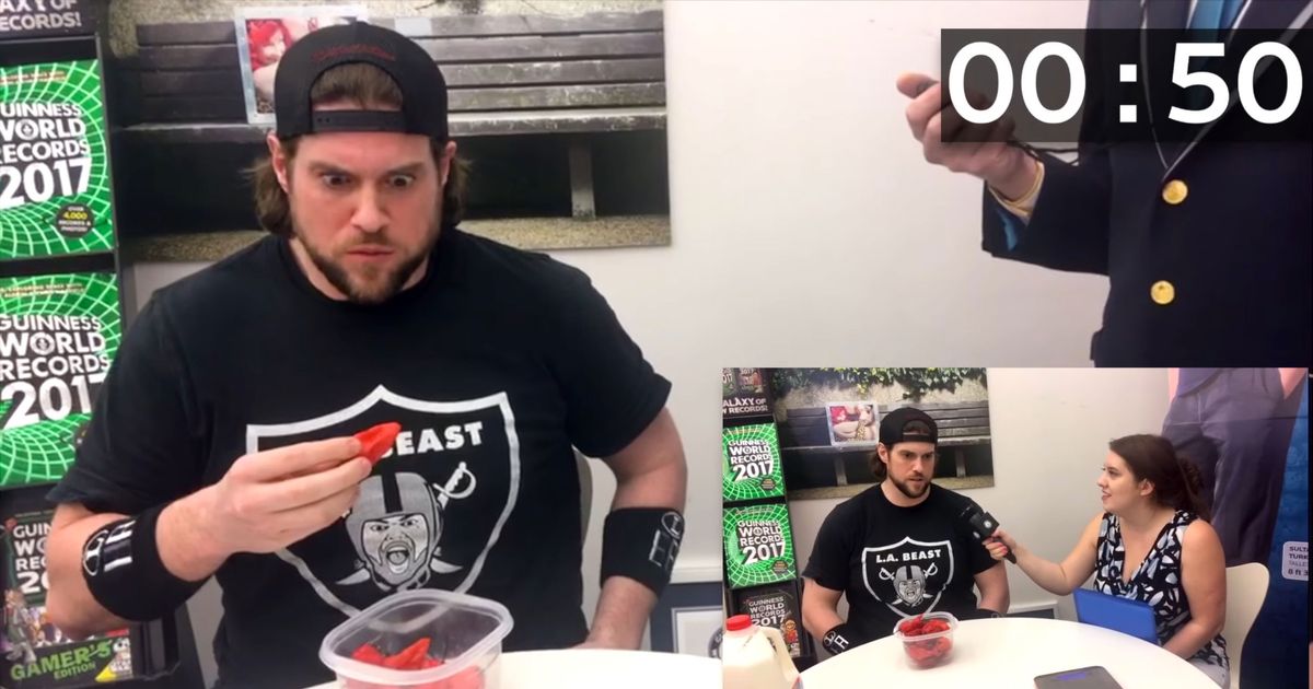 Watch a Guy Break Guinness Record for Eating Ghost Peppers
