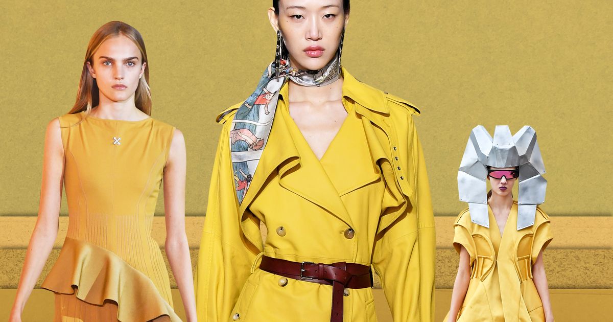 Mustard Yellow Is Trending at Paris Fashion Week