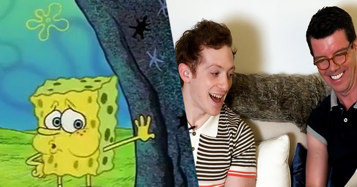 The Stars of Spongebob on Broadway Recreate Spongebob Memes