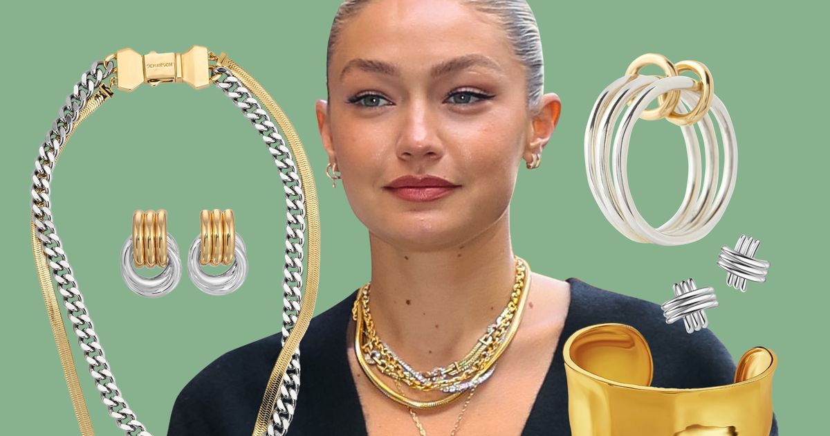 Mixed metal jewelry trend store