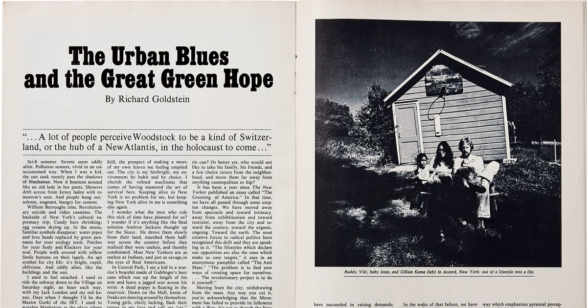 Remembering When City Hippies Left New York for Country Life