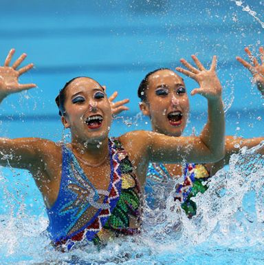 All the Sparkle and Campy Glamour of Synchronized Swimming Costumes at ...