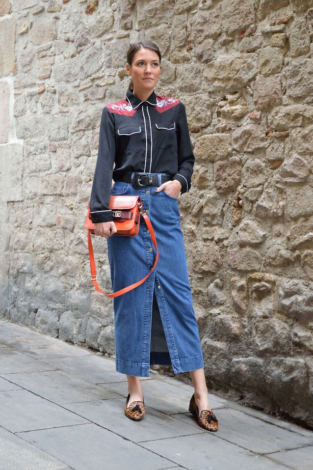 11 Ways to Make a Denim Skirt Actually Look Cool