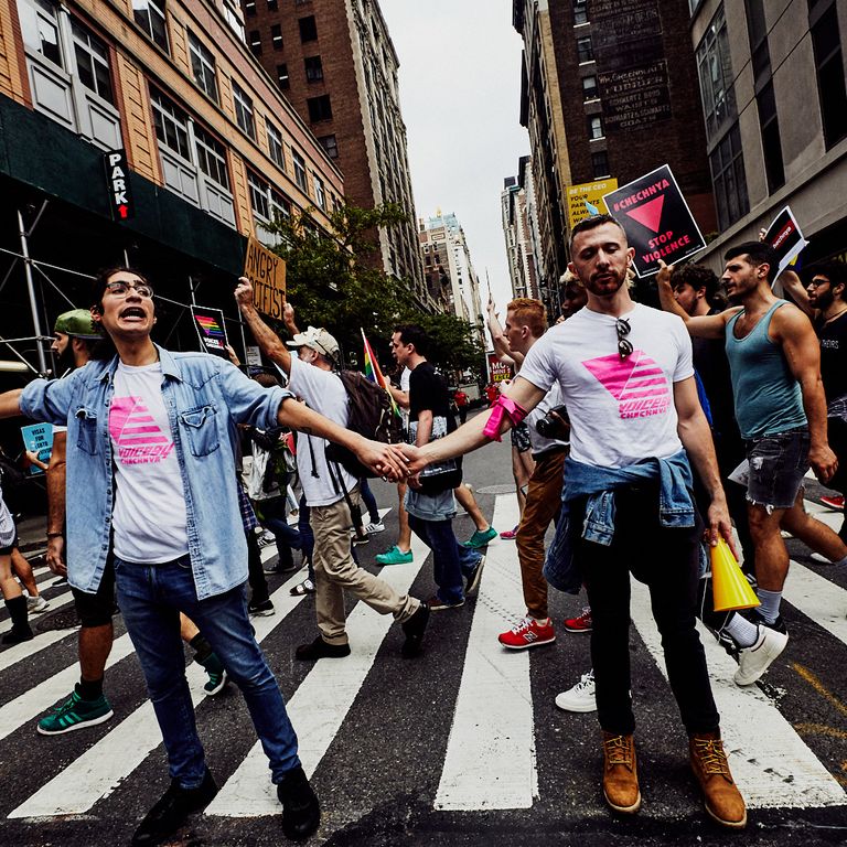 Striking Photos From the Voices 4 Chechnya March in New York