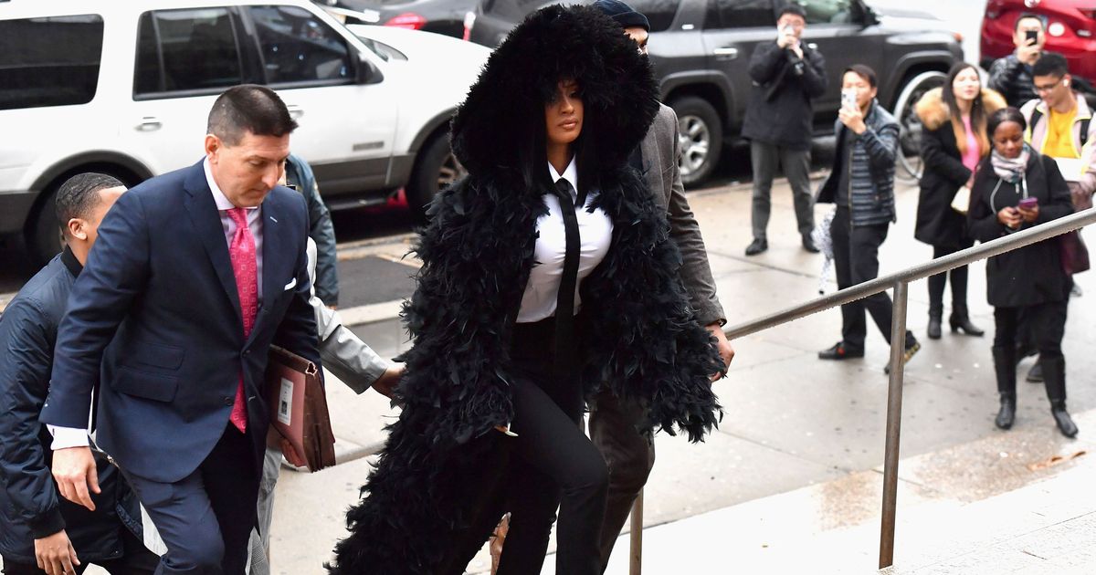 Cardi B in Court Today, Wears Incredible Coat