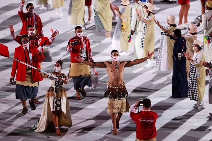 Pita Taufatofua, Tonga’s Flag-Bearer, Back at the Olympics