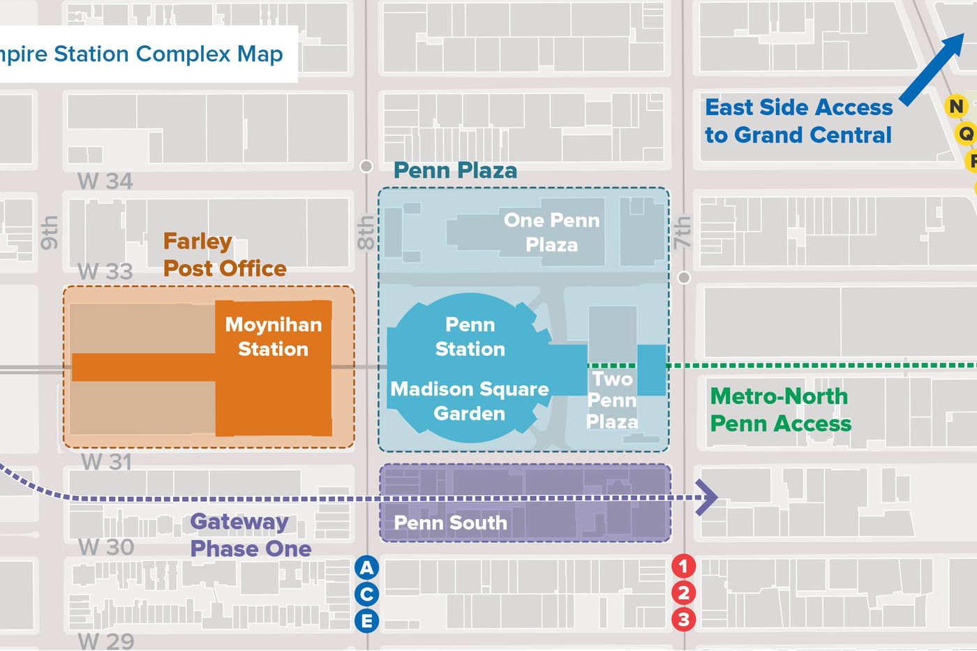 Madame Penn Station Map