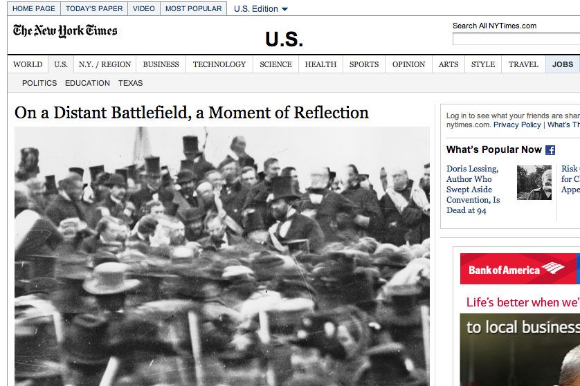 How the Media Would Have Covered the Gettysburg Address