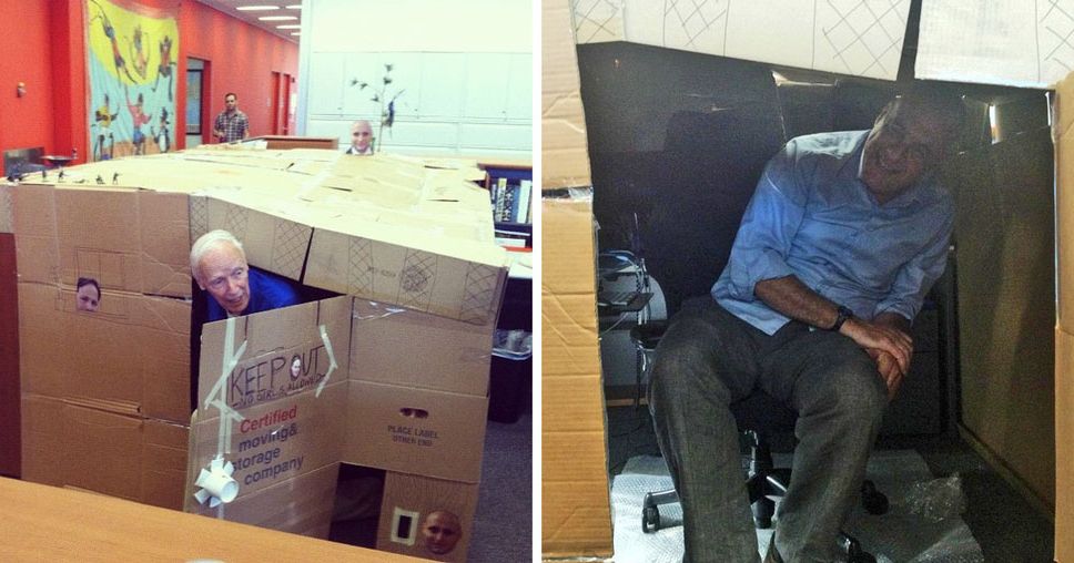 Look, It’s Bill Cunningham in a Box Fort
