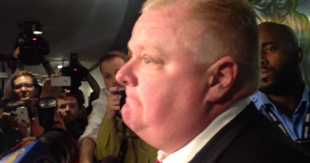 Rob Ford Mumbles Something About Not Resigning