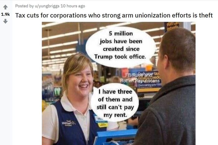 Walmart Employees Post Union Memes to Mess with Corporate