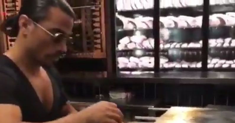 Internet Responds to Salt Bae Video of Cheesy Steak