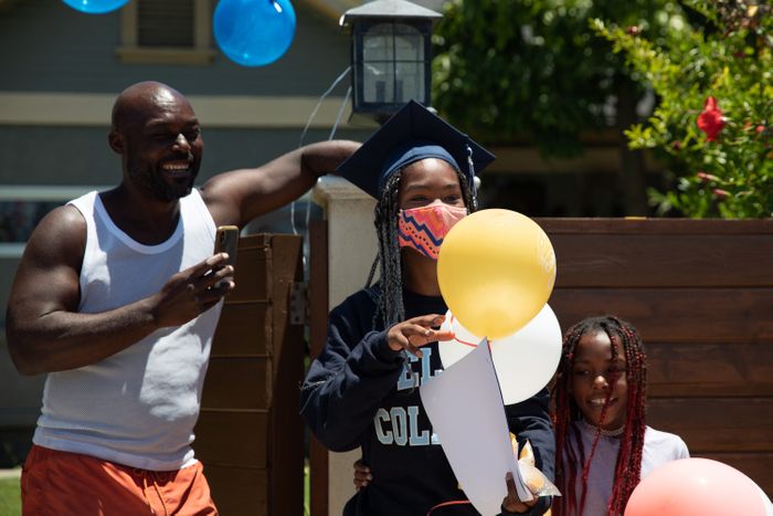 Scenes From a Joyful High-School Graduation Parade