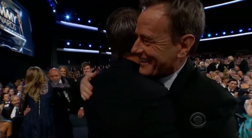 Bryan Cranston and Aaron Paul’s Massive Emmys Hug