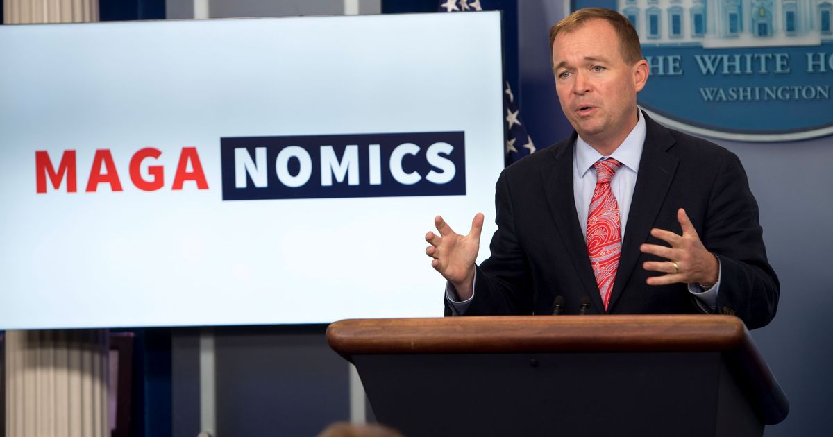 MAGAnomics Sign at White House Press Briefing Memes