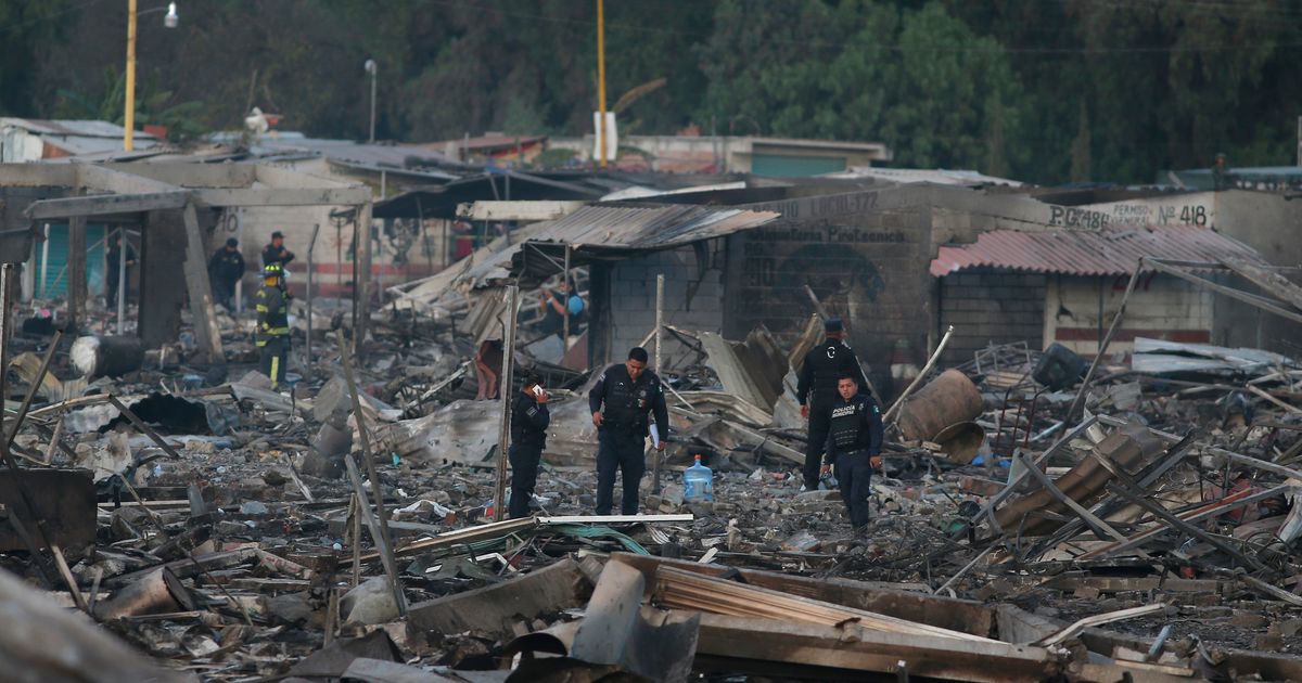 Deadly Explosion Engulfs Major Mexican Firework Market