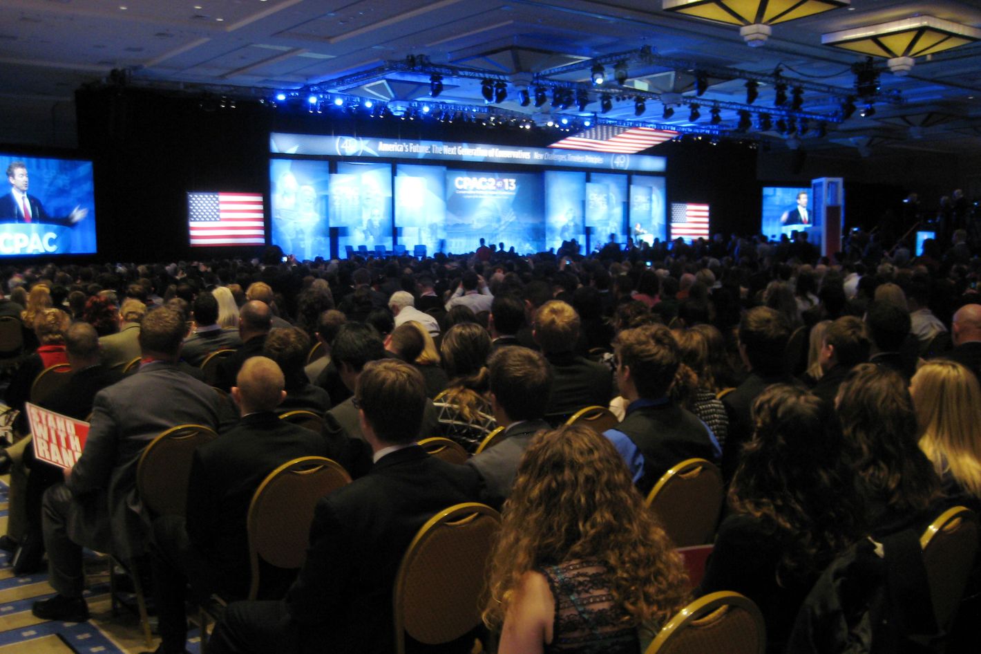 About a Quarter of CPAC Literally Stands With Rand