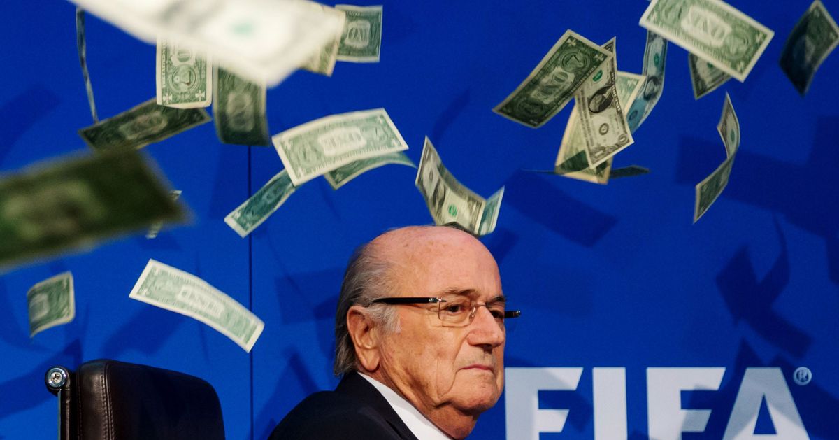 Watch a Prankster Shower FIFA’s Sepp Blatter With Fake Dollar Bills