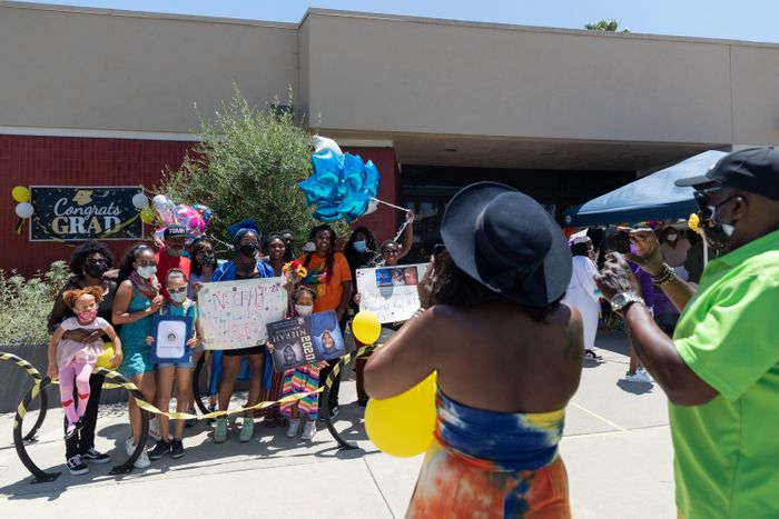Scenes From a Joyful High-School Graduation Parade