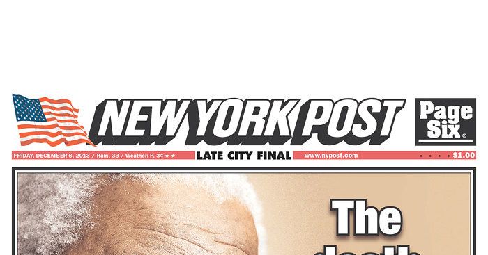 How Newspapers Around the World Remembered Nelson Mandela