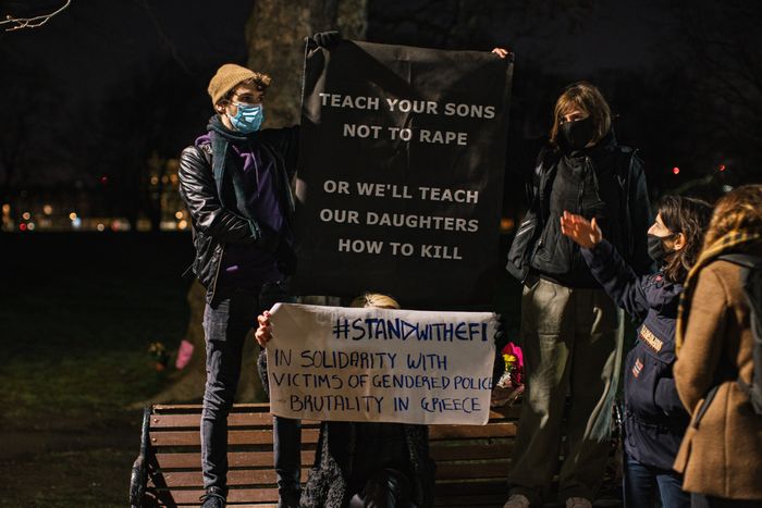 Police Violently Broke Up a Vigil for Sarah Everard: PHOTOS