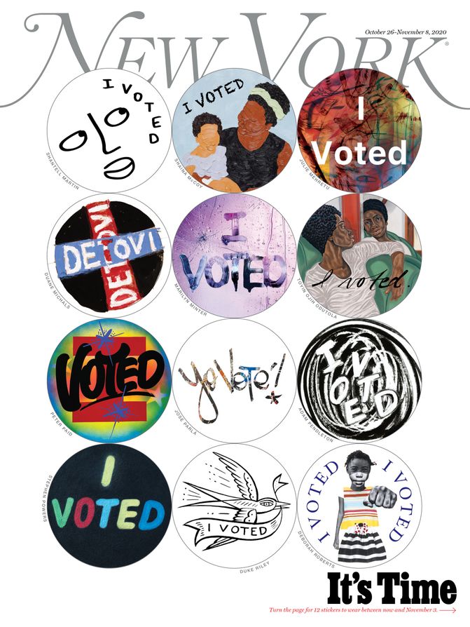 48 Artists Reimagine the ‘I Voted’ Sticker for New York -- New York ...