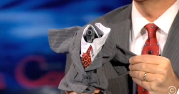 Stephen Colbert Also Finds Gun Fashion Hilarious