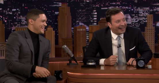 Trevor Noah, Jimmy Fallon Improvise As Stoned Donald Trumps