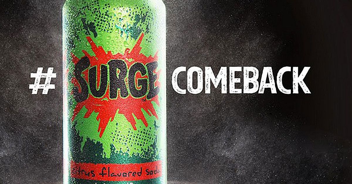 The Surge Soda Comeback Takes Its Next Major Step