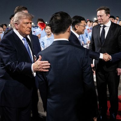 Trump Touched Down in China With Elon Musk and Jensen Huang