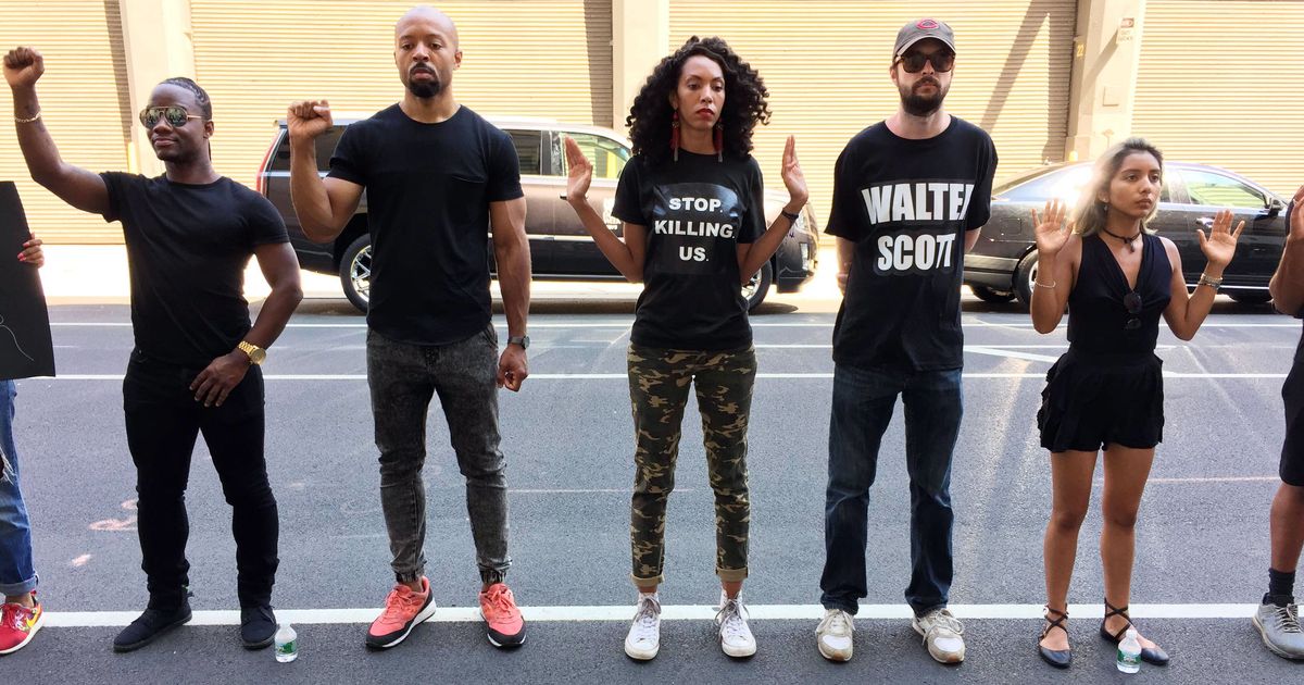 Black Lives Matter Activists Protest at Men’s Fashion Week