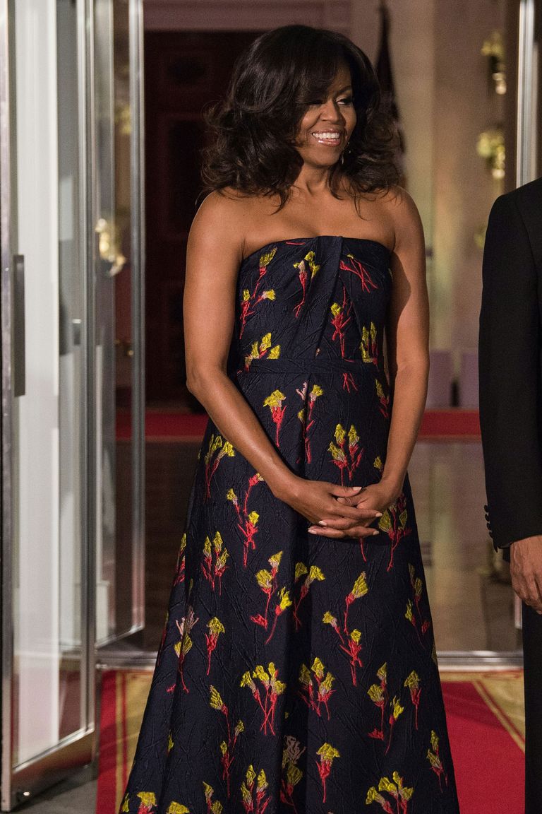 All of Michelle Obama’s White House State Dinner Outfits