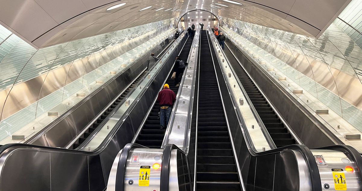 Grand Central Madison’s Escalators Are Very Long