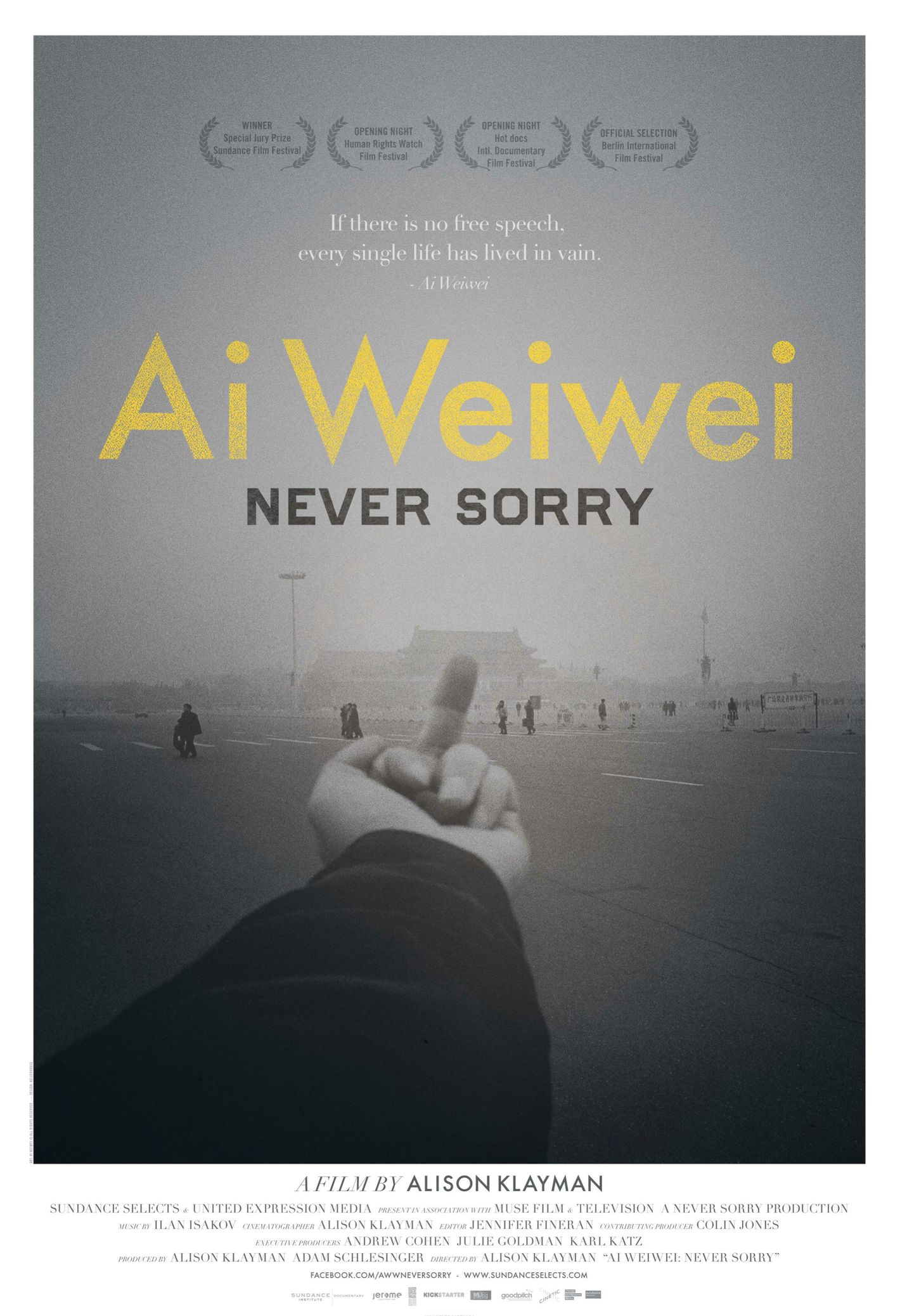 See the Exclusive Poster for Sundance Doc Ai Weiwei: Never Sorry