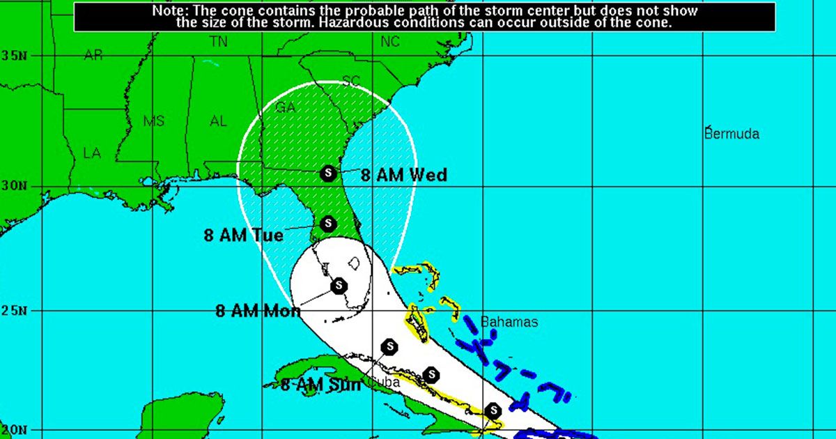 Florida Declares State of Emergency As Tropical Storm Erika Approaches