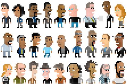 See 53 Pixelated Portraits of People From The Wire - Clickable - Vulture