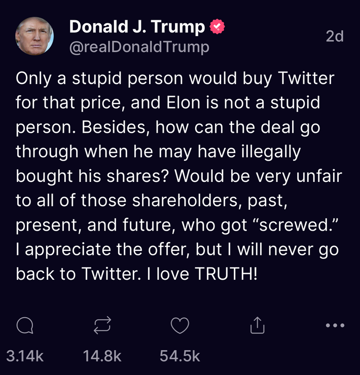 Join Truth Social and Get Trump Posts a Whole 6 Hours Early