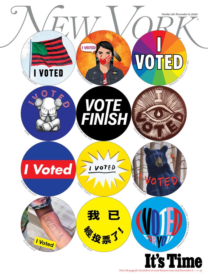48 Artists Reimagine the ‘I Voted’ Sticker for New York -- New York ...